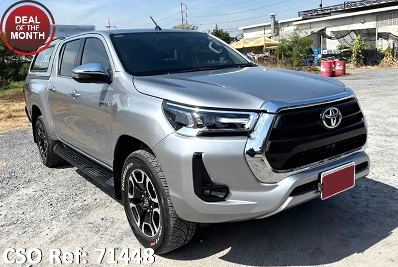 Used Toyota Hilux Pickup Trucks 2021 model in Silver | Used Cars Stock 71448 | CSO Japan