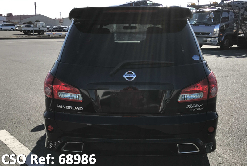 Used Nissan Wingroad Wagons 2014 model in Black | Used Cars Stock 68986 ...